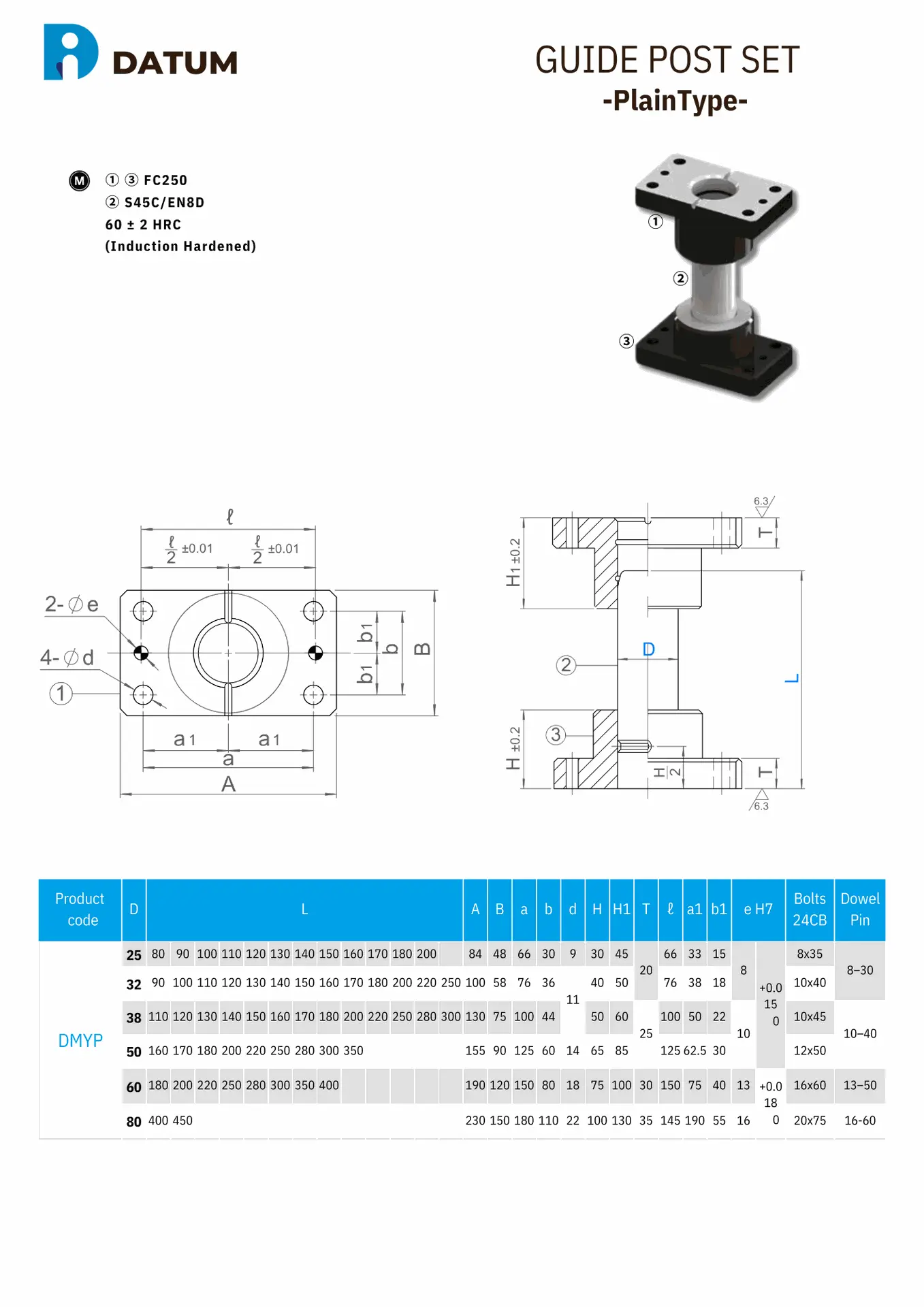 Guide-post-set-plain-type |Manufacture, Supplier and Exporter in India